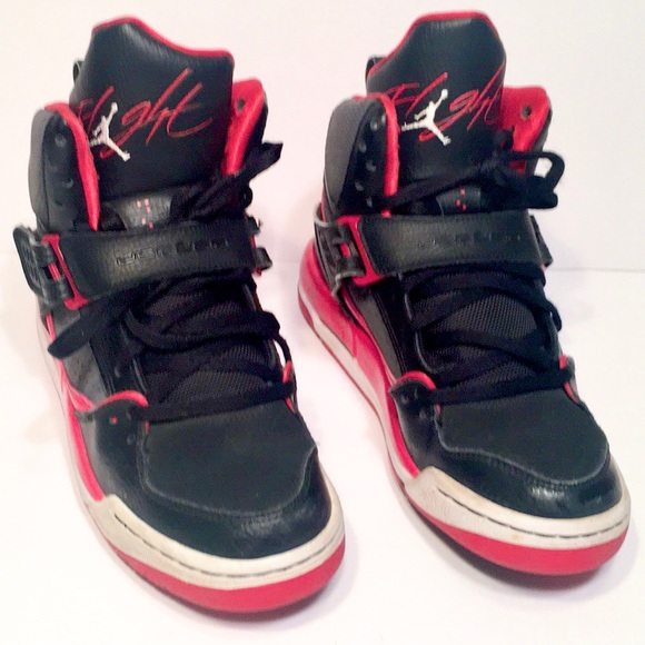 Nike | Shoes | Jordan Flight 45 Red Black Retro Throwback Sneaker ...